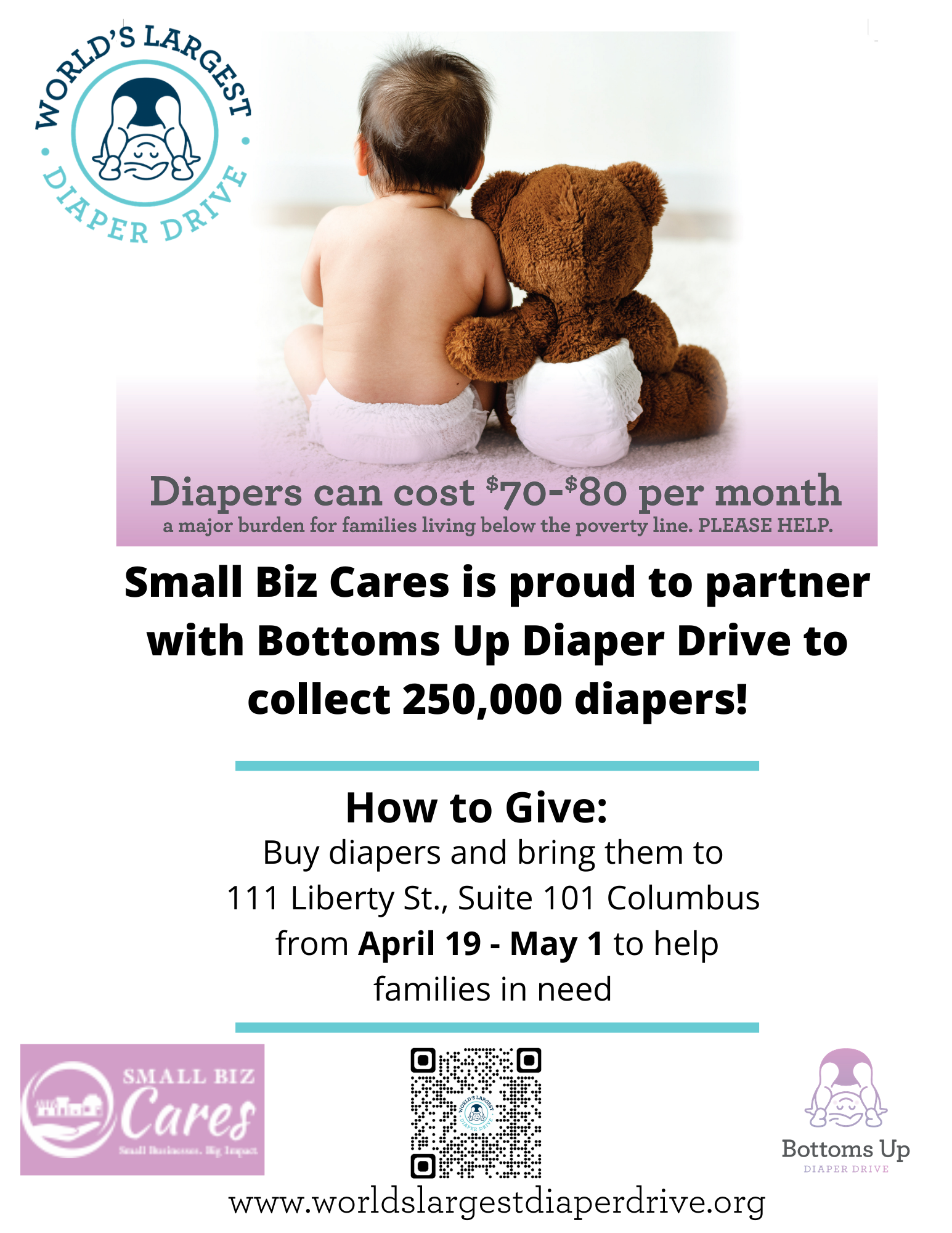 Support the World’s Largest Diaper Drive – Small Biz Cares